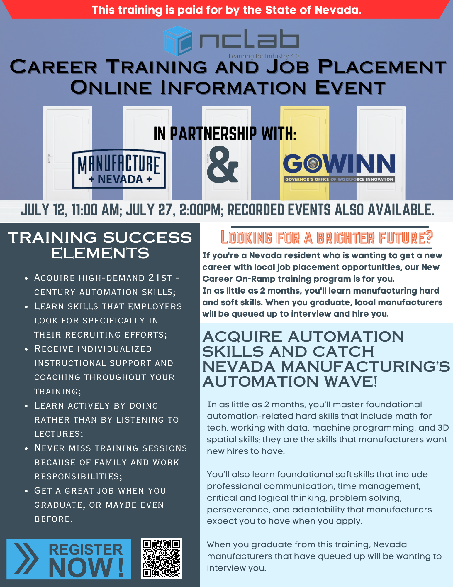 NV mfg new career on-ramp brochure - NCLab