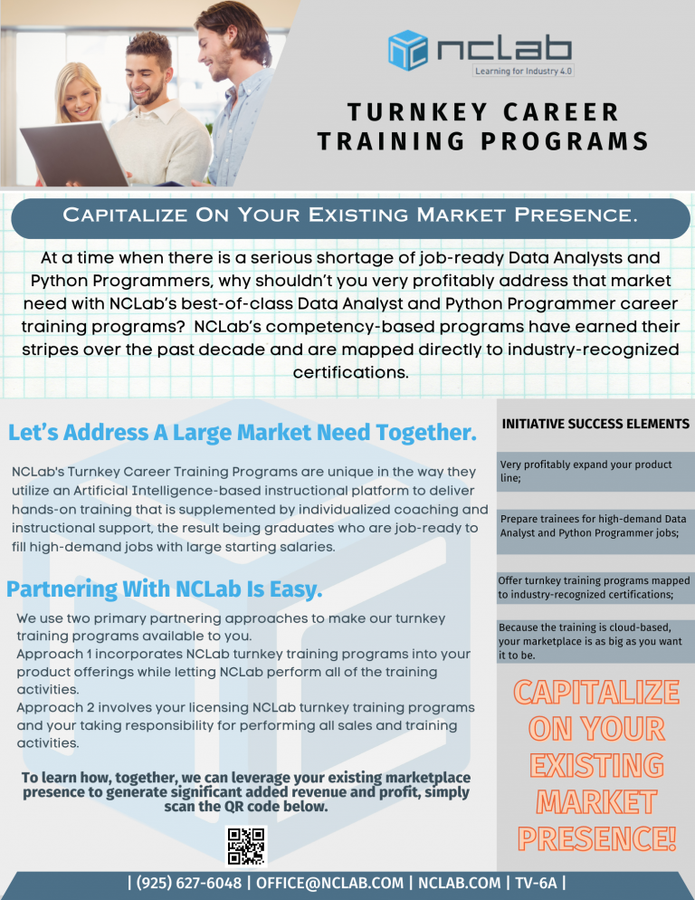 Training vendors brochure - NCLab
