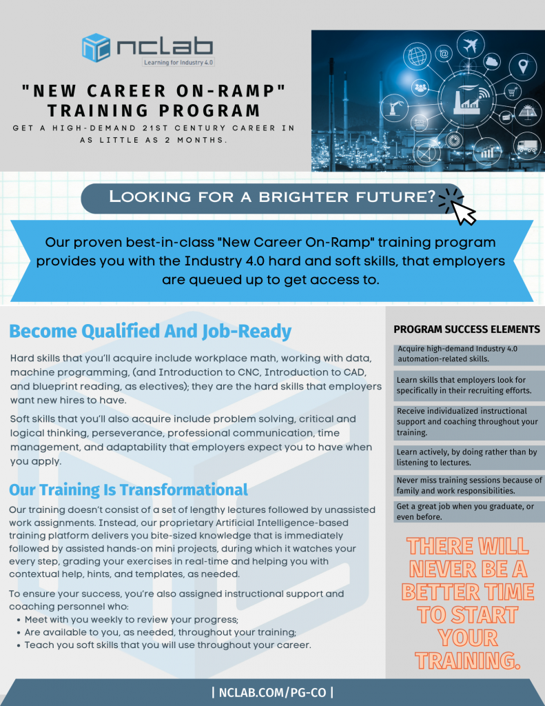 New career on-ramp training brochure - NCLab