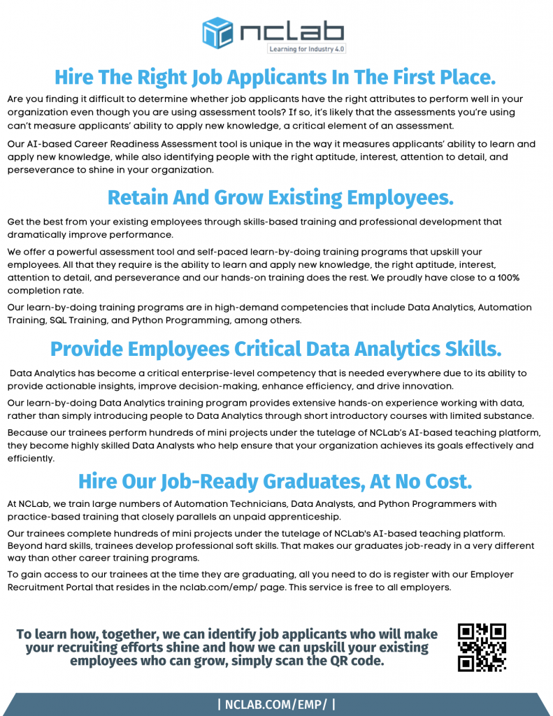 Employer Introduction brochure - NCLab
