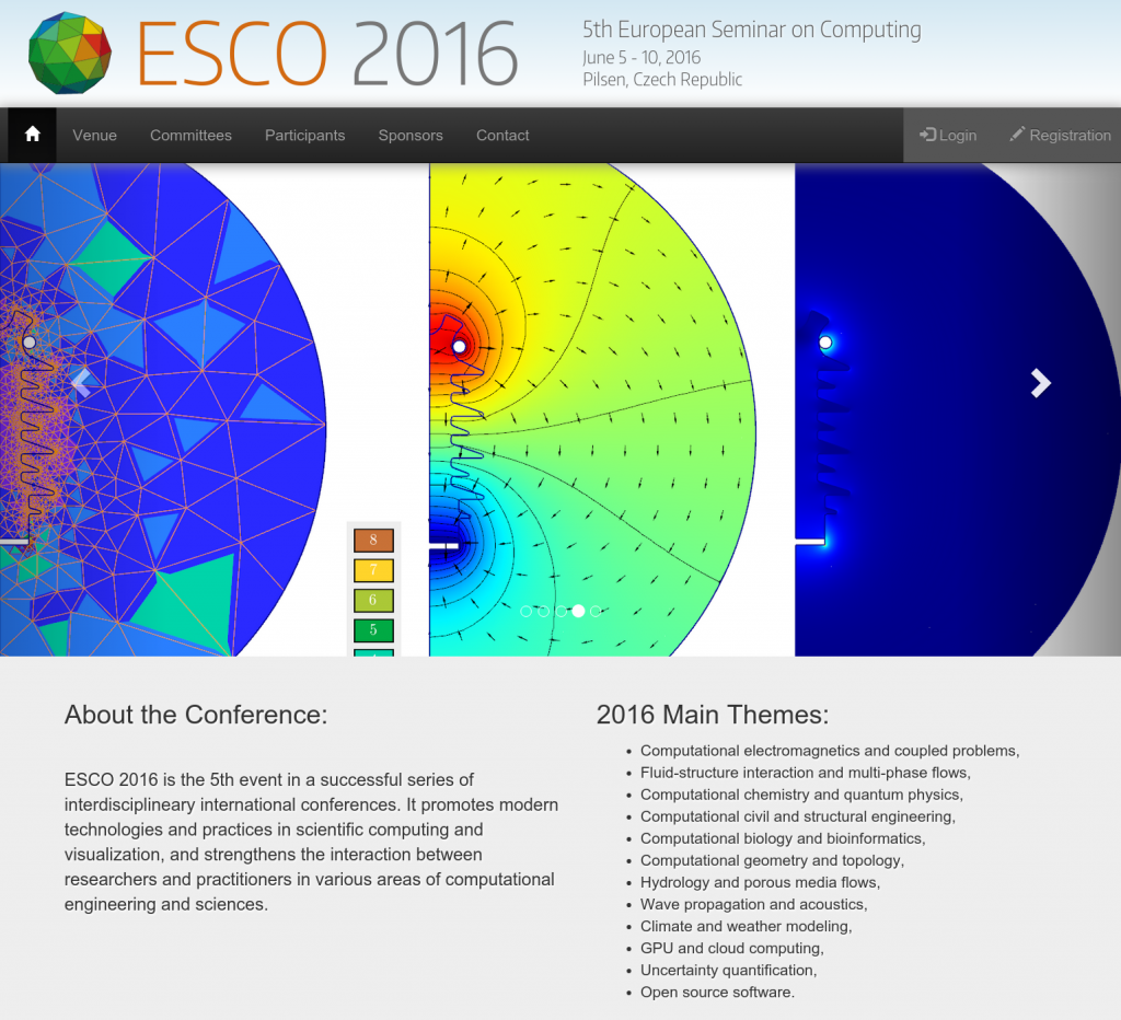 ESCO 2016 Announced